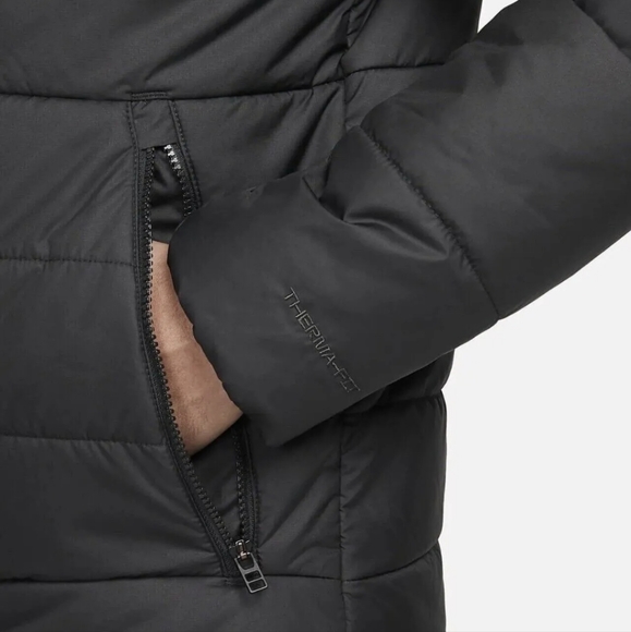 Nike | Jackets & Coats | Nike Thermafit Synthetic Fill Puffer Hooded ...